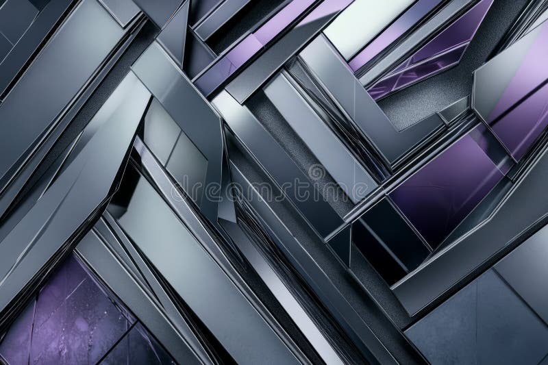 A Sleek Combination of Charcoal Gray, Deep Purple, and Silver with ...