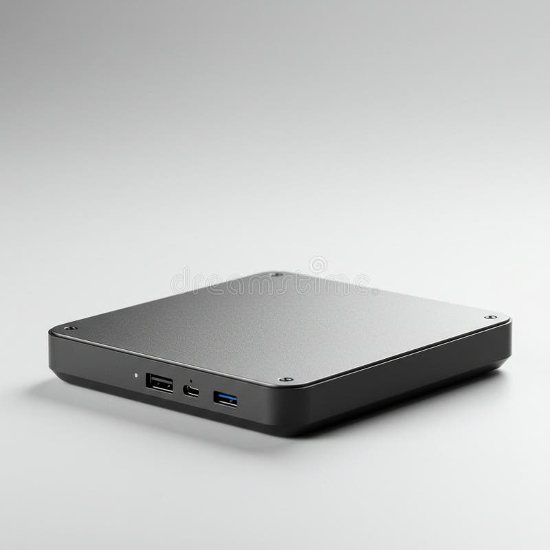 A Sleek, Compact Electronic Device with a Square, Flat Design Made of ...