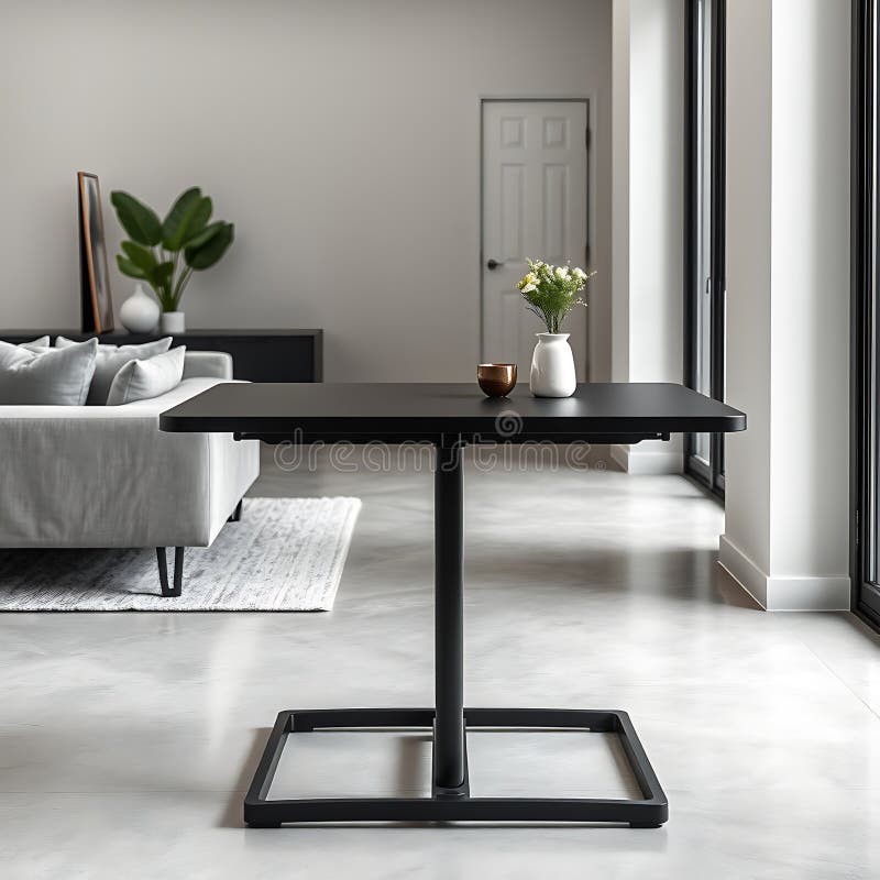 A Sleek Compact Folding Table with Adjustable Height in a Modern ...