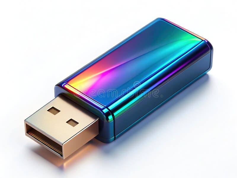 Sleek and Compact HighTech USB Flash Drive Mockup a Premium Data ...