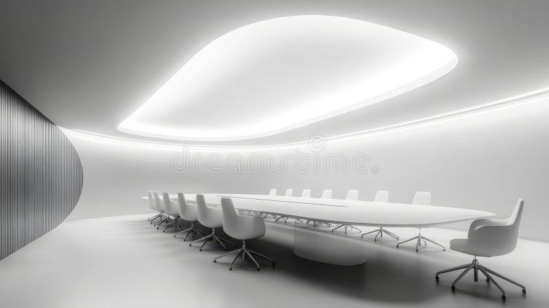 A Sleek Conference Room is Characterized by Its Modern Design and ...