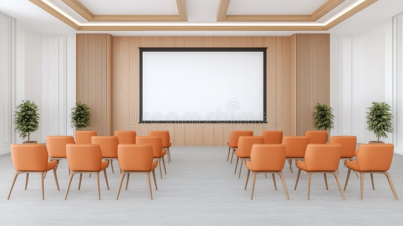 Sleek Conference Room Setup for Corporate Workshop Focusing on ...