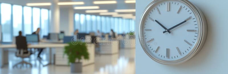 This Sleek, Contemporary Office Wall Clock Features a Minimalist Design ...