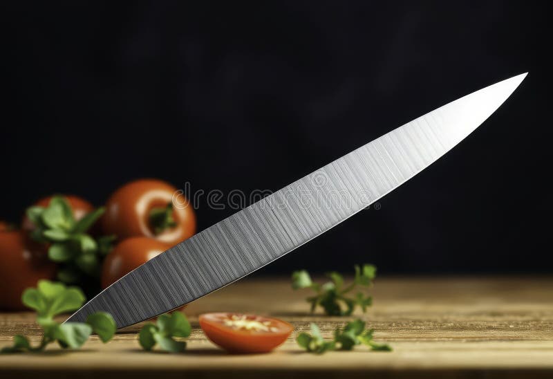 Sleek Continuous Line Chef S Knife, Minimalist Design, Sharp Blade ...