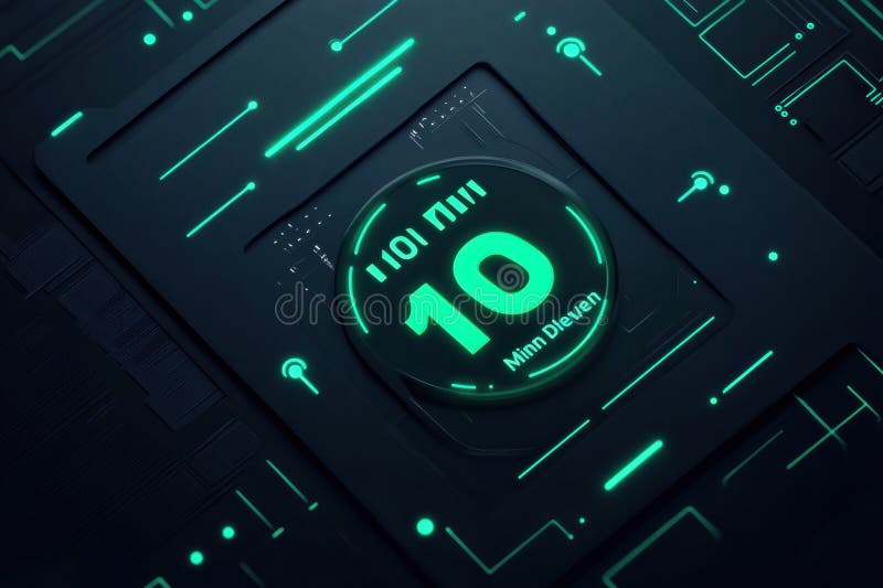 Sleek Countdown Timer Graphic Featuring 39 10 Min Delivery39 in Neon ...