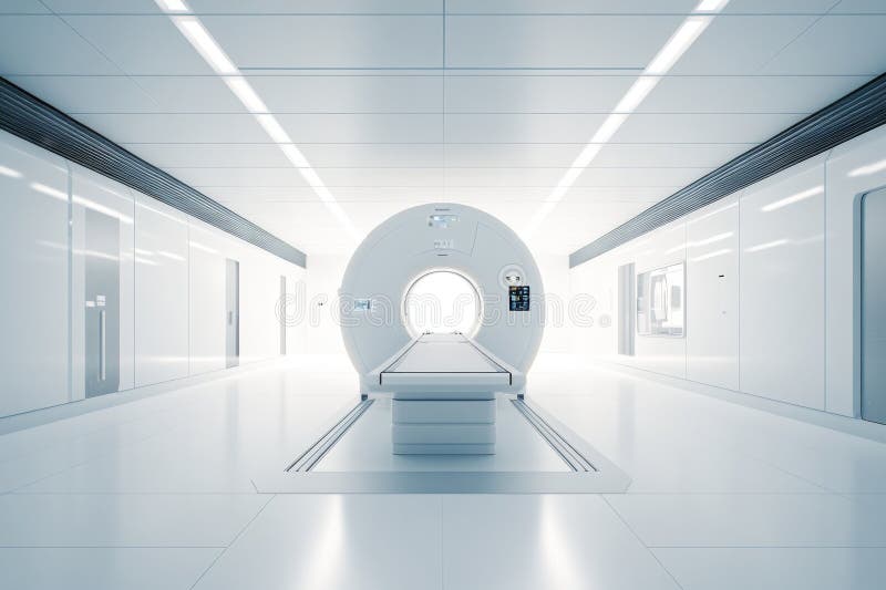 Sleek CT Scanner in Modern Space Stock Illustration - Illustration of ...