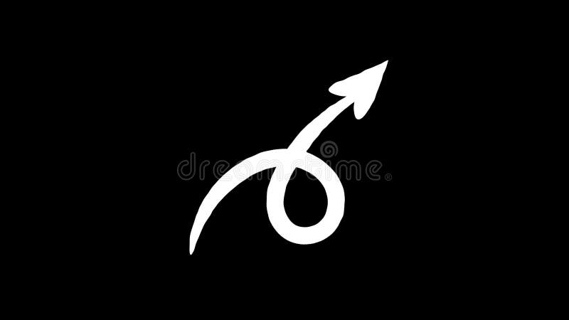 Sleek Curved Arrow on Black Background, Dynamic Motion in Minimalist ...