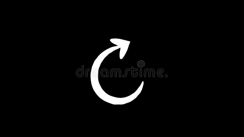 Sleek Curved Arrow On Black Background Dynamic Motion In Minimalist Design Stock Video Video