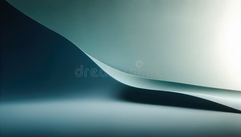 Sleek Curved Gradient Abstract Stock Illustration - Illustration of ...