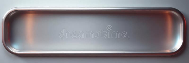 Sleek Curved Horizontal Frame, Metallic Finish, Template, Home Decor ...