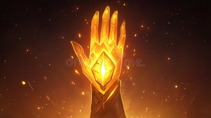 A Sleek 2D Gamestyle Icon of a Human Hand, with a Smooth Finish and ...