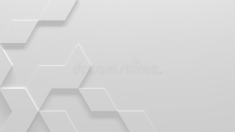 White Business Background with Copy-Space (3D Illustration Stock ...