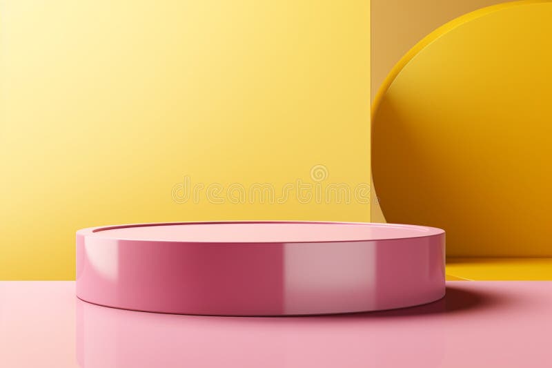 Sleek 3D Podium for Product Showcase, Minimalist Design, Pastel ...
