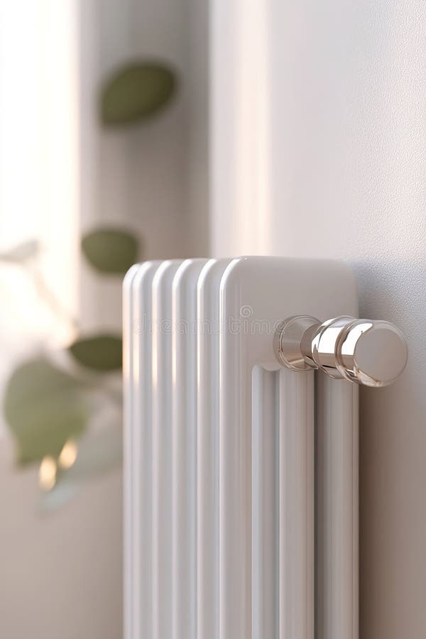 A Sleek, 3D-rendered Radiator Icon Features Smooth Edges and Soft ...