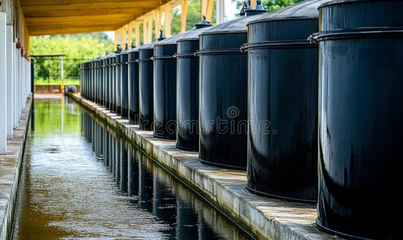 Sleek Dark Cylinders are a Key Component of the Industrial Water ...