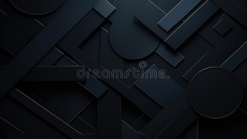 Sleek Dark Geometric Background Stock Illustration - Illustration of ...