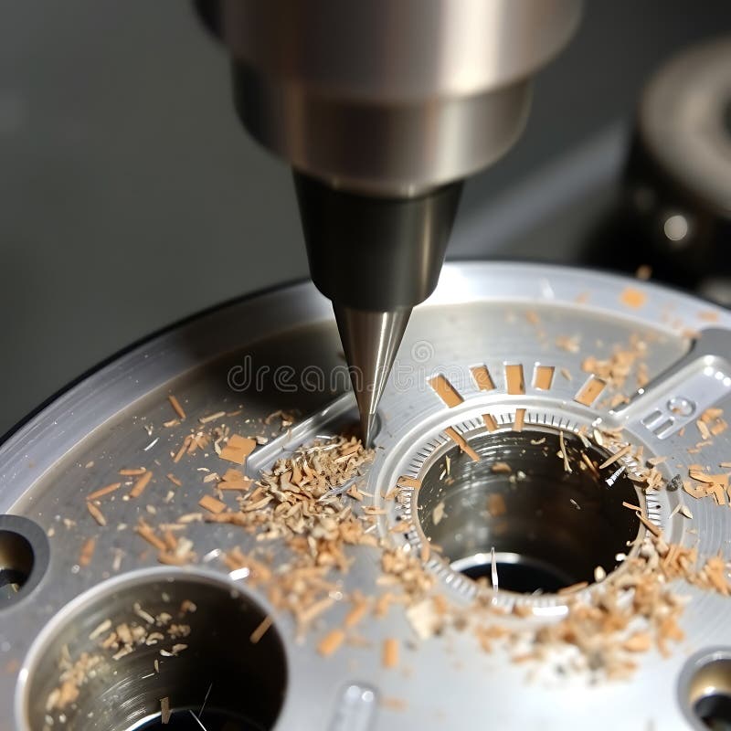 A Sleek Deburring Tool in the Process of Refining an Intricate Metal ...