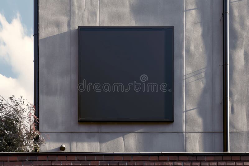 Sleek Design Canvas Modern Blank Store Sign for Dynamic Advertisements ...