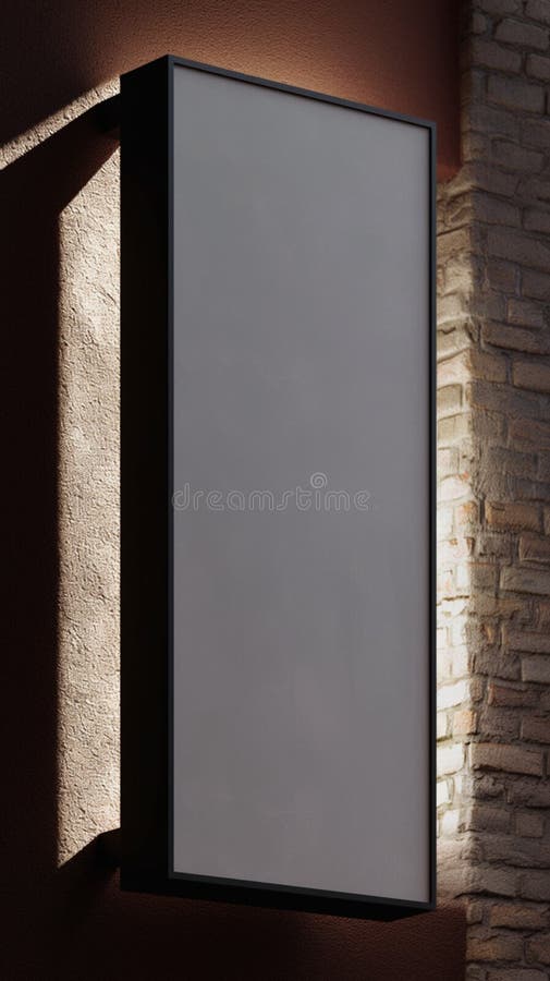 Sleek Design Canvas Modern Blank Store Sign for Dynamic Advertisements ...