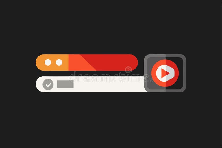 A Sleek Design of a Search Bar with an Icon on a Dark Backdrop ...