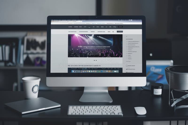 Modern Event Website Interface for Concerts and Workshops with Ticket ...