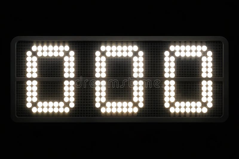 Sleek 6Digit Matte White LED Countdown Timer 4K Motion Graphics for a ...