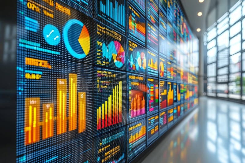 Sleek Digital Screen Presents Various Ad Performance Metrics Including ...