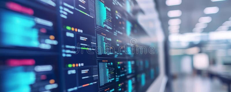 A Sleek Display of Digital Data Analytics Showcasing Vibrant Graphs and ...