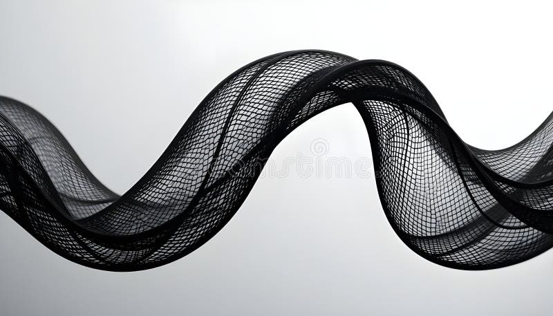 : Vertical Dark Black Flexible Bend Abstract Trellised Cellular ...