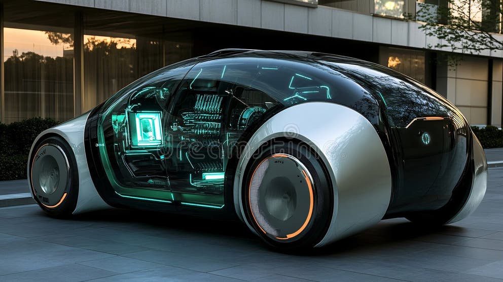 Sleek Electric Vehicle Design for High-Tech Showcases and Presentations ...