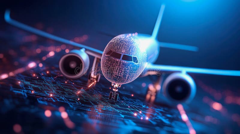 Futuristic Electronic Plane Model Showcasing Advanced Technology Amidst ...