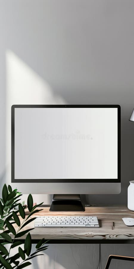 Sleek and Elegant Mockup Setup with a Clean Backdrop. Stock ...