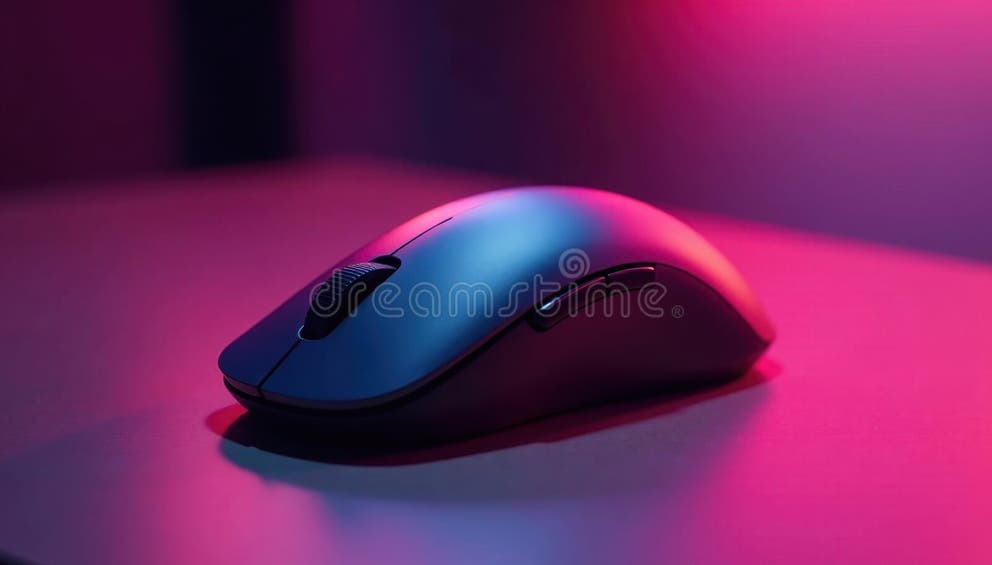 Sleek Ergonomic Computer Mouse, Metallic Grey , Computer, Click Stock ...