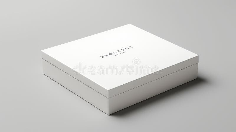 Sleek flat box mockup stock illustration. Illustration of flat - 370498071