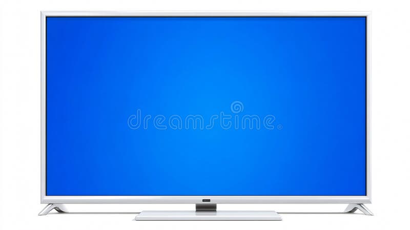Sleek Flat Screen TV on White Background for Modern Entertainment ...