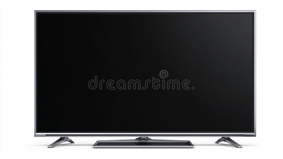 Sleek Flat Screen TV on White Background for Modern Entertainment ...