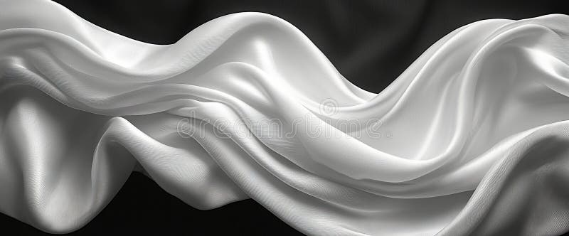 A Sleek, Flowing Curve in Shades of Grey, Silver, and Black, with a ...