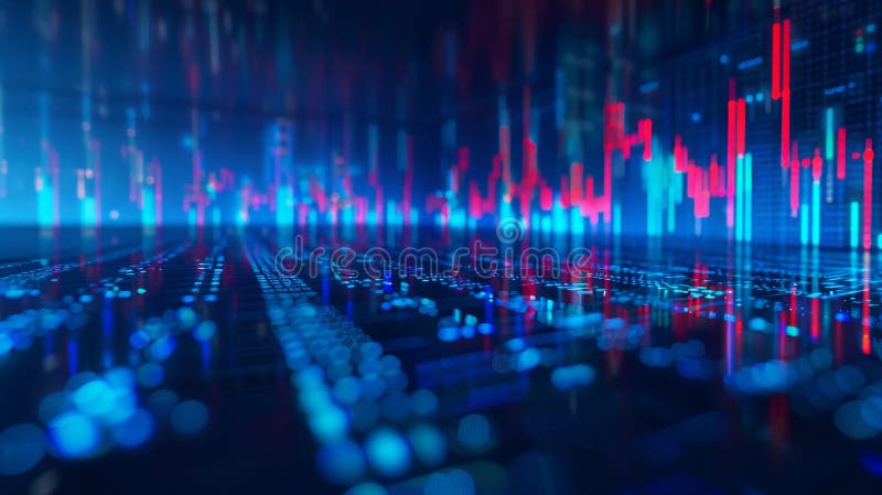 Sleek Forex Themed Backdrop with Reversed Arrows in Indigo Palette for ...