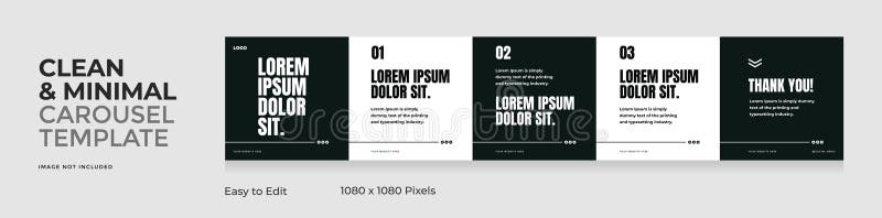 Sleek Four-Panel Carousel for Modern Presentations Stock Vector ...