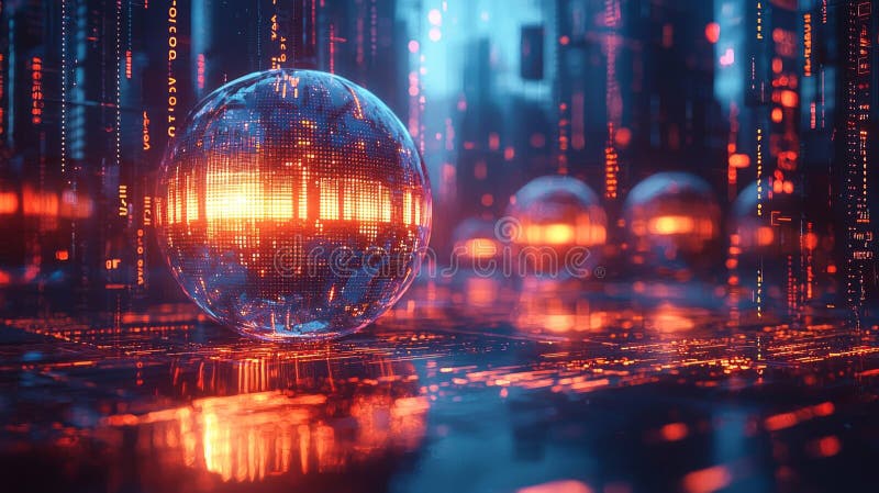 Sleek Futuristic Design Features App Loading Interface Glowing Holographic Progress Bars and ...