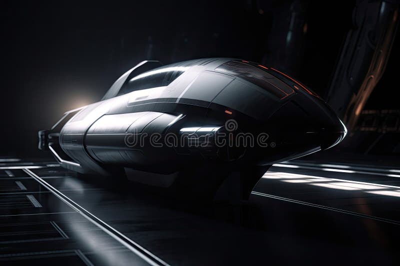 A Sleek and Futuristic Spacecraft, Ready for Launch into the Unknown ...