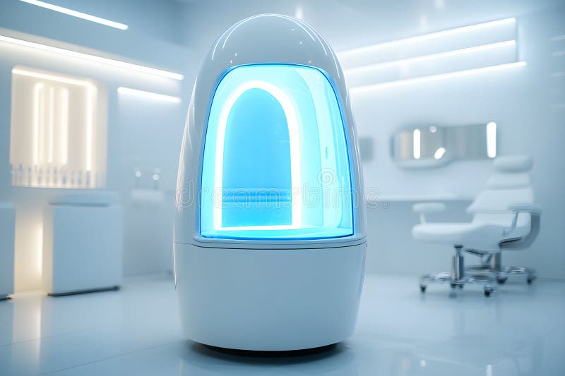 Modern Therapy Pod Designed for Wellness Treatments in a Serene Spa ...