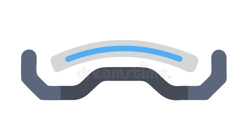 Sleek Futuristic Visor. Advanced Eyewear Tech. Augmented Reality ...