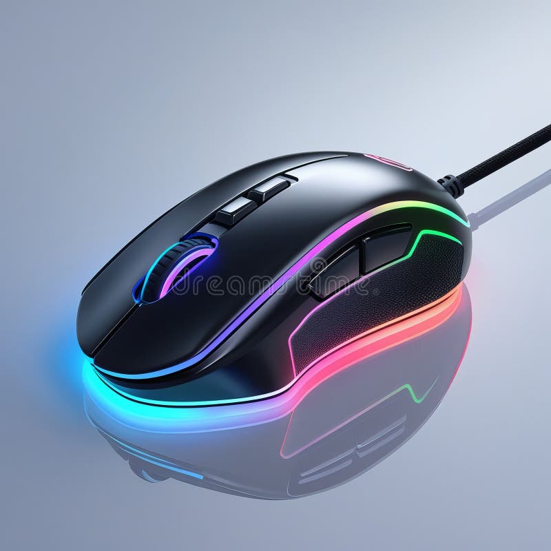 High-Performance Gaming Mouse with RGB Lighting and Ergonomic Design ...