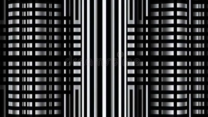 Sleek Geometric Barcode Scanlines Design with Modern Black and White ...