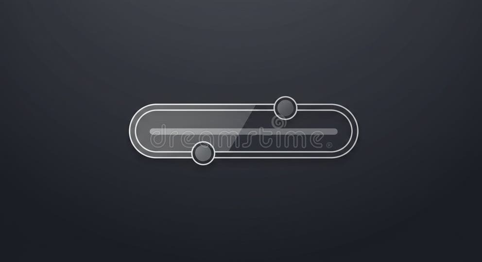 A Sleek, Glass-like Progress Bar on a Dark Background Features a ...