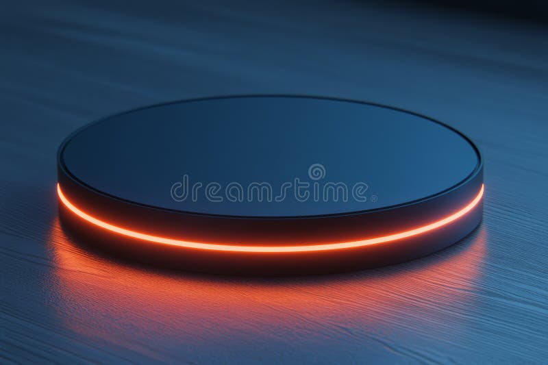 Sleek Glowing Futuristic Buttons Set Dark Background Stock Photos ...