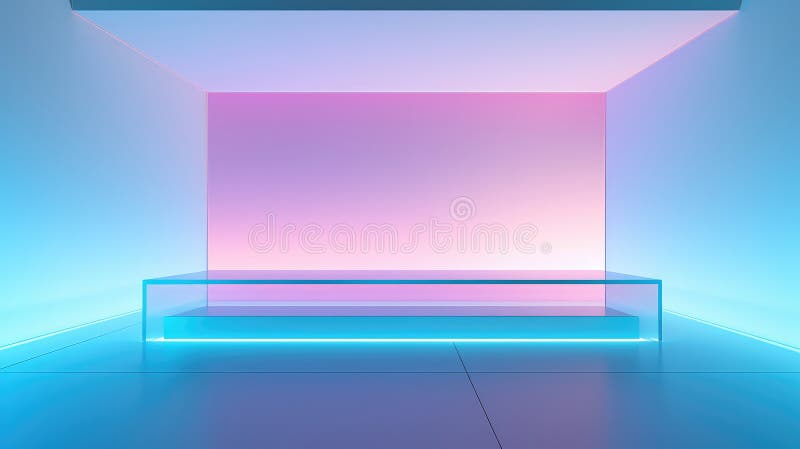 Sleek Gradient Frosted Glass: Abstract Background with Virtual Reality ...