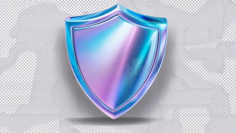 Gradient Colors Shield Icon Isolated on Transparent Background – Ideal ...