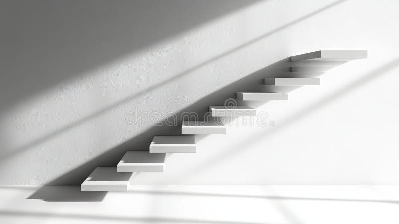Sleek Gradient Staircase Modern Abstract Interior Design 5 Stock Photos ...